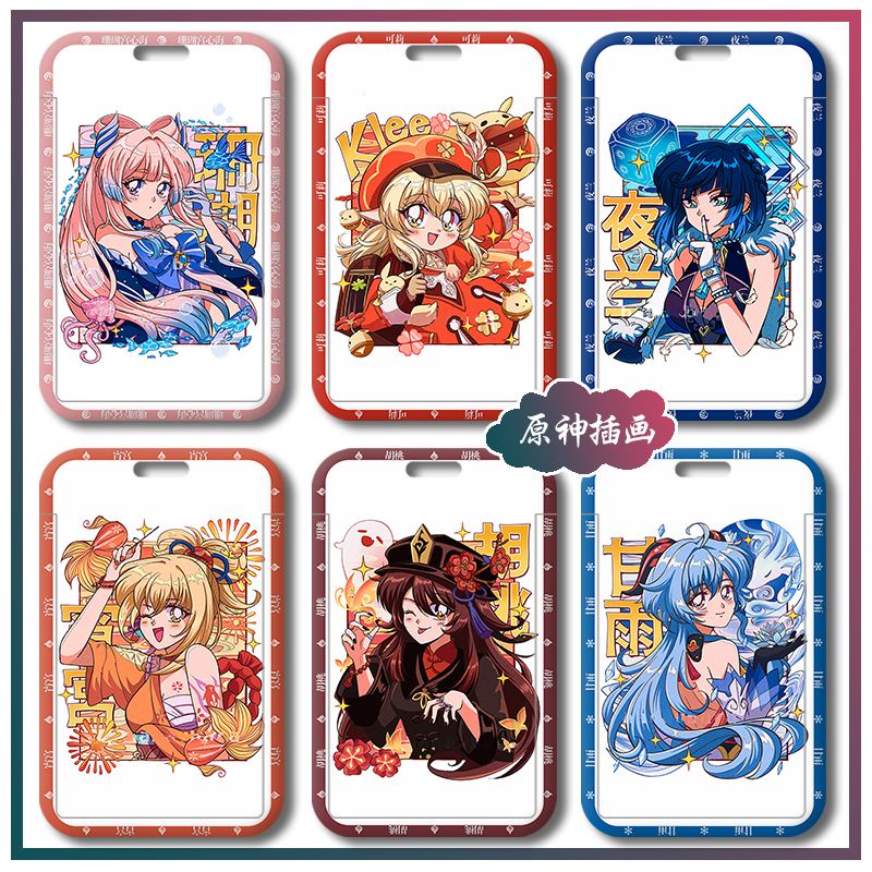 Anime Cartoon Genshin Impact Hutao/ Klee/ Yea Miko Student School ID ...