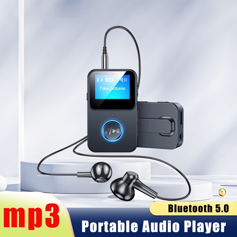 Wireless Bluetooth 5.0 Audio Receiver Adapter with Screen Bluetooth MP3 ...