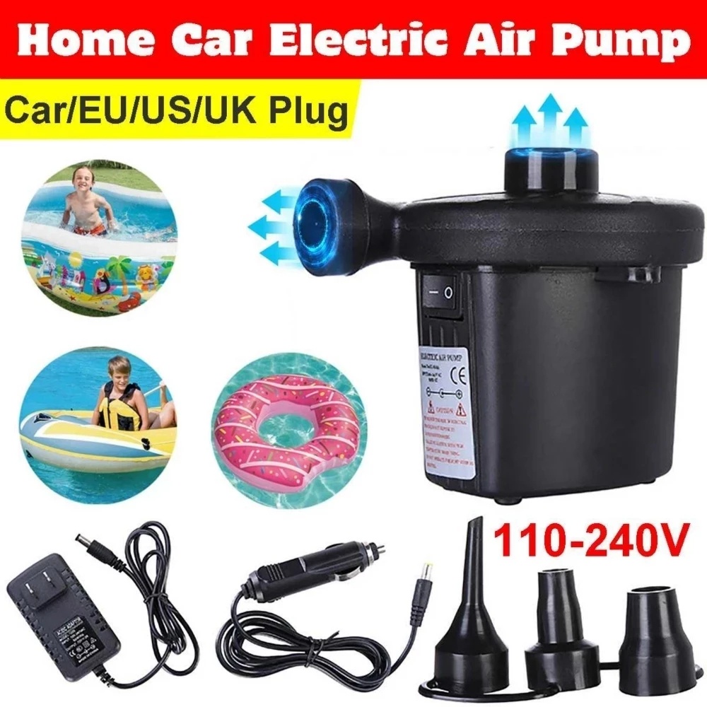 Electric Air Pump Mini Air Compressor 12V Inflator For Swimming Pool ...