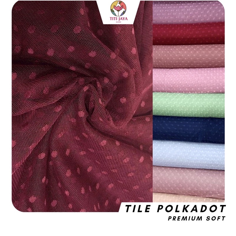 Tile DOT FABRIC / TULLE DOTS FINE POLKA DOTS / POLKA DOT / DOTTY ...