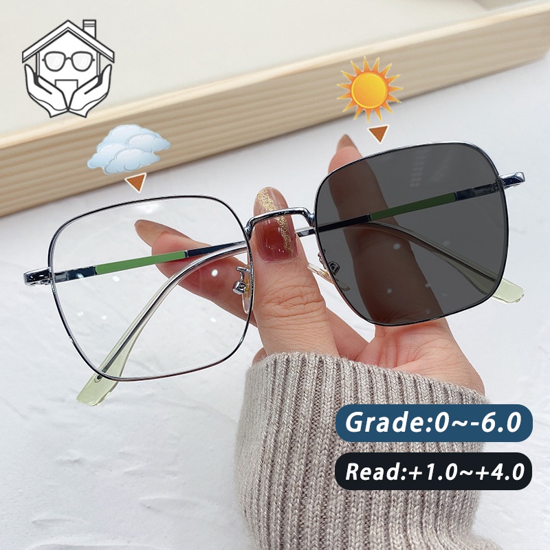 Photochromic Graded Glasses For Women Men Reading Glasses With Grade ...