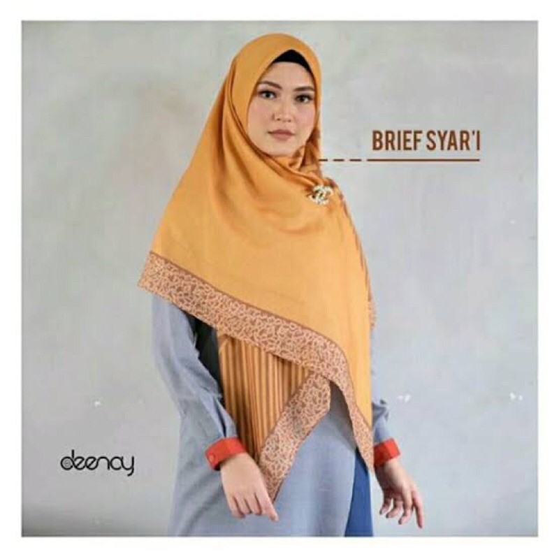 Prief MUSTARD' Hijab Print DEENAY | Shopee Philippines