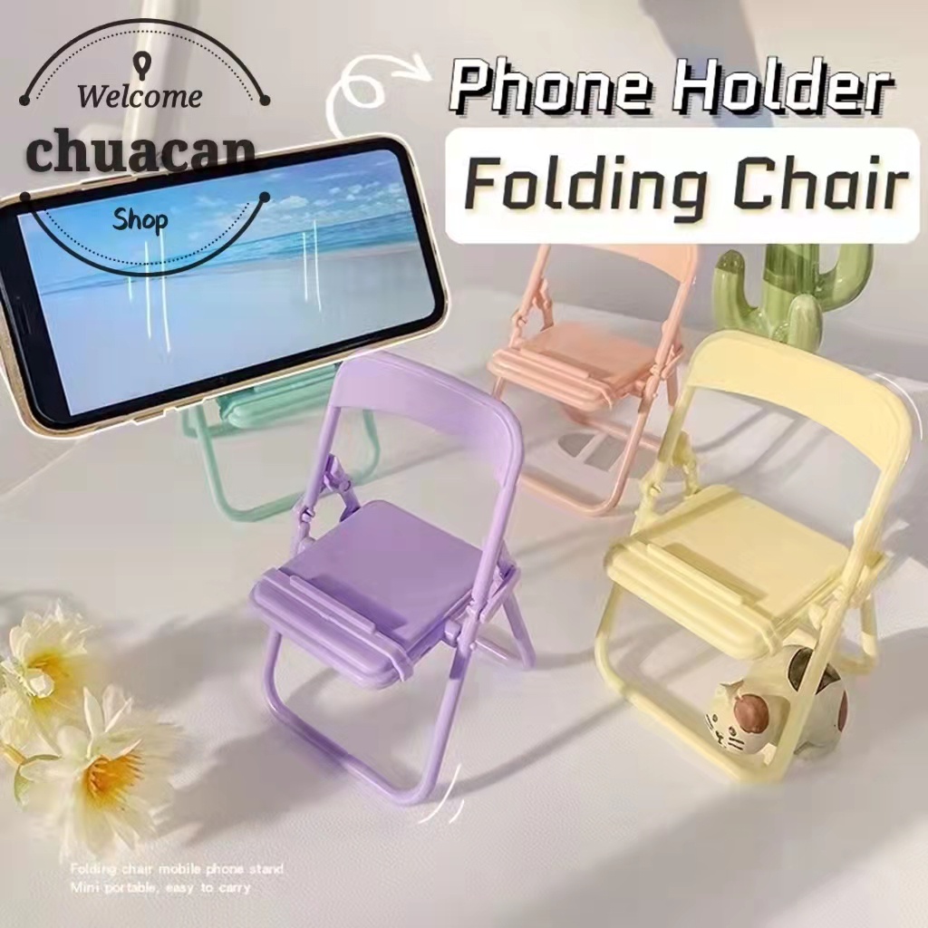 Chair Mobile Phone Holder Cute Multifunctional Phone Mini Stand Chair ...