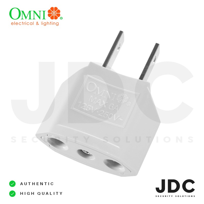 Omni WRA-001 Regular Adapter 6A 250V | Shopee Philippines