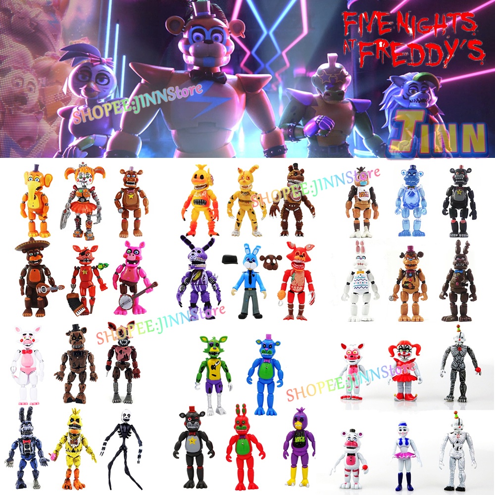 JINN FNAF Toys Five Nights At Freddy's Security Breach Action Figures ...