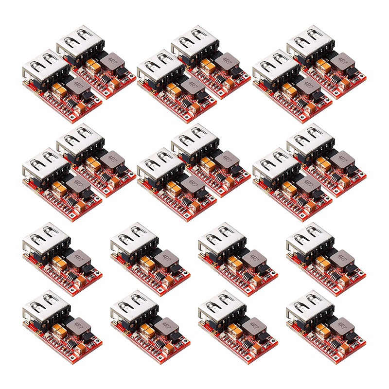 DC-DC Buck Voltage Regulator Module 6-24V 12V/24V To 5V 3A USB Charger Module Buck Converter ...