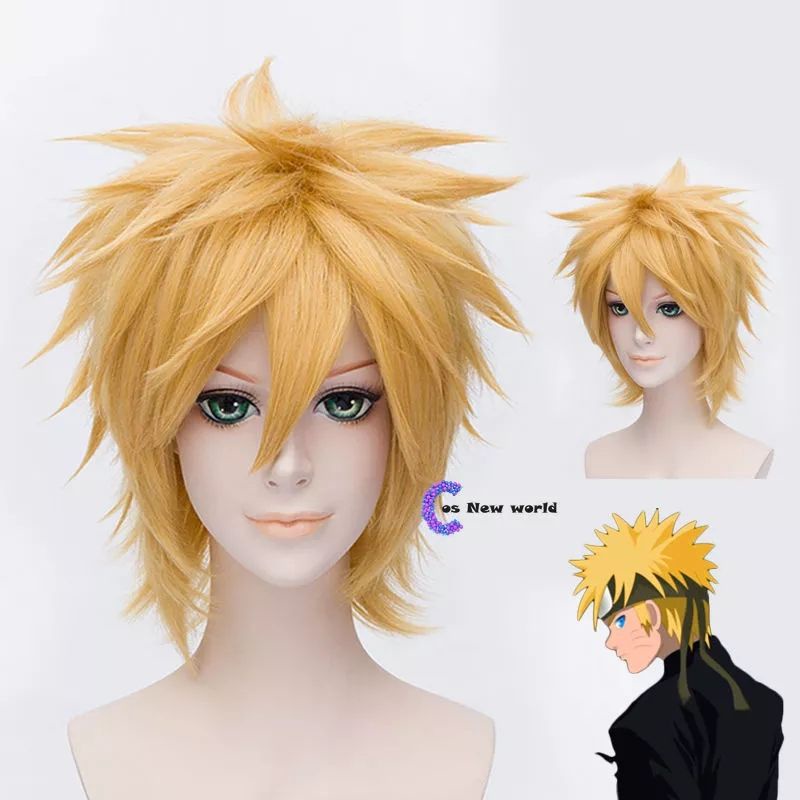 Naruto Uzumaki Yellow Cosplay Wig Anime Character Wig | Shopee Philippines
