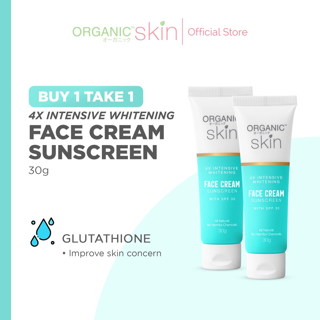 Organic Skin Japan Fresh & Glow Sunblock Cream 4x Intensive Whitening ...