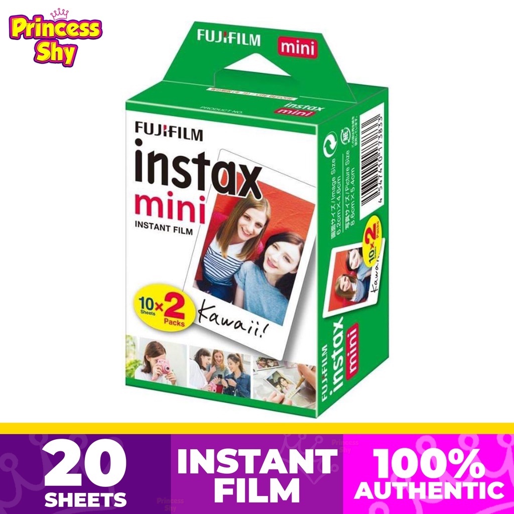 Fujifilm Instax Mini Instant Film 10 Sheets x 2 packs 20 count | Shopee ...
