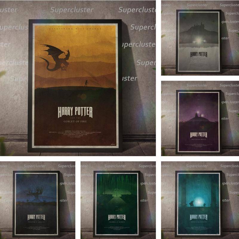 Harry Potter Canvas Painting Movie Poster Minimalist art Posters Wall ...
