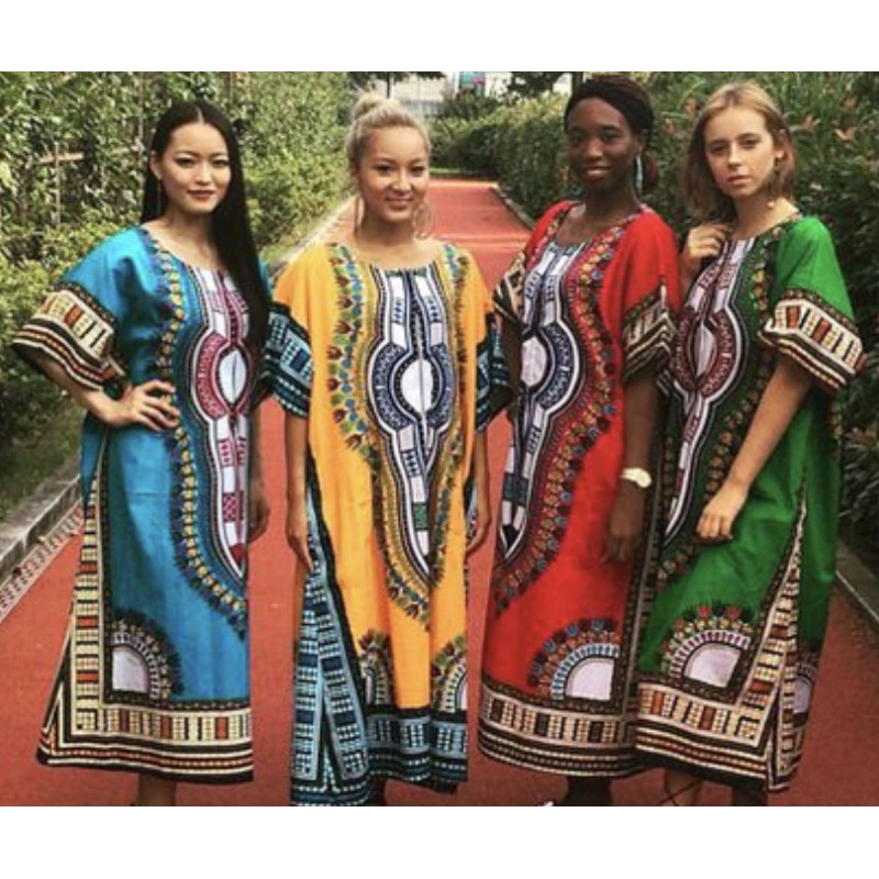 African Dashiki Long Daster Dress | Shopee Philippines