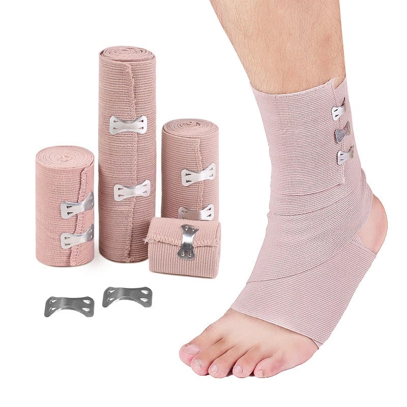 1 Roll Elastic Sports Sprain Bandage / Emergency Wound Dressing ...