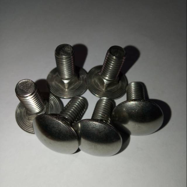 Bumper bolt M8 x 20 (2cm) stainless 304, cariaghe bolt, cb bolt ...