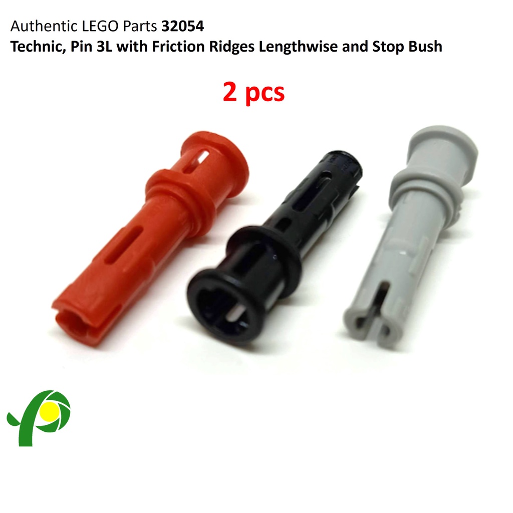 LEGO Parts 32054 Technic Pin 3L Friction Ridges Stop Bush Sold per 2 ...