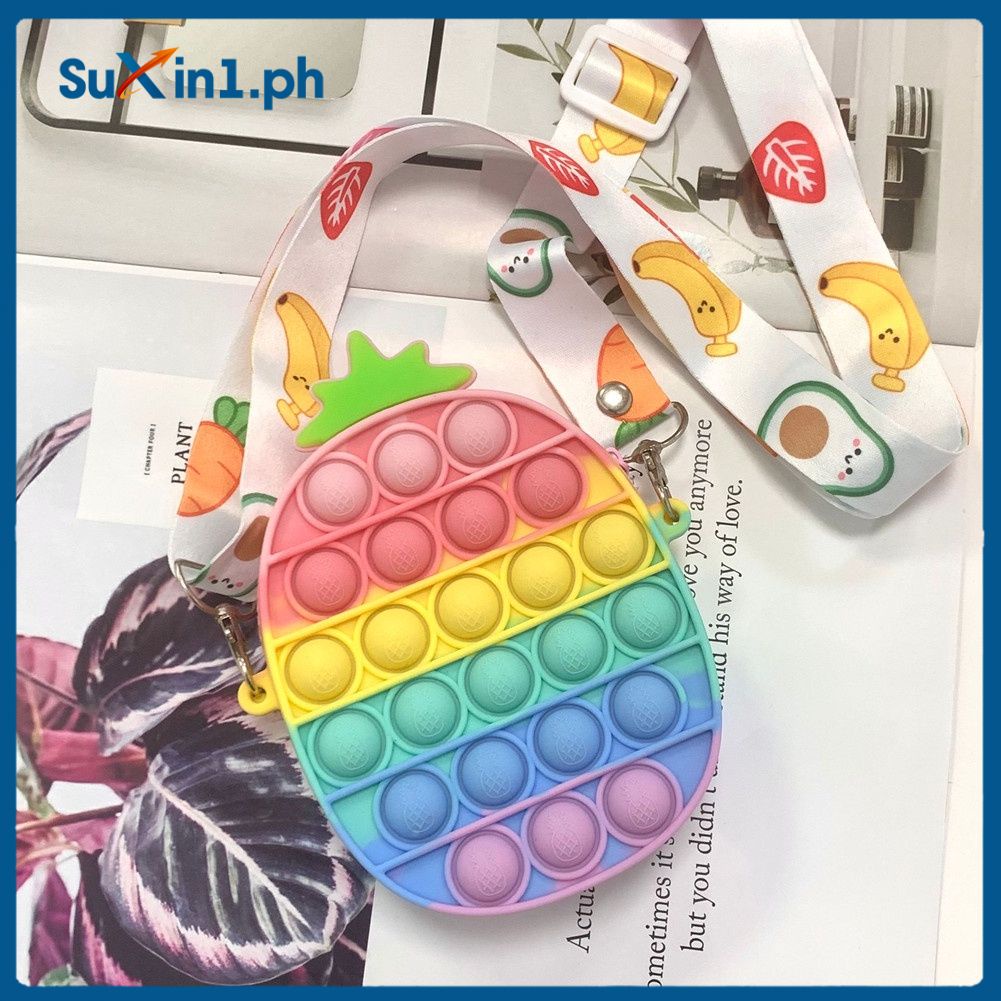 Rodent Pioneer Bag Push Bubble Pop It Bag Fidget Toys Bag Silicone ...