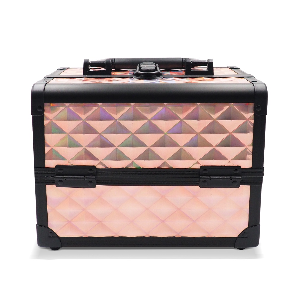 Gladking New Color Lazer Portable Makeup Kit Train Case With Mirror ...