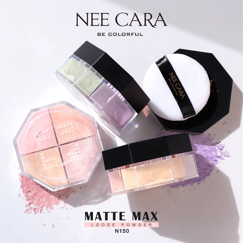 N150 Nee cara Matte Max A Lightweight Glossy Loose Powder. | Shopee ...