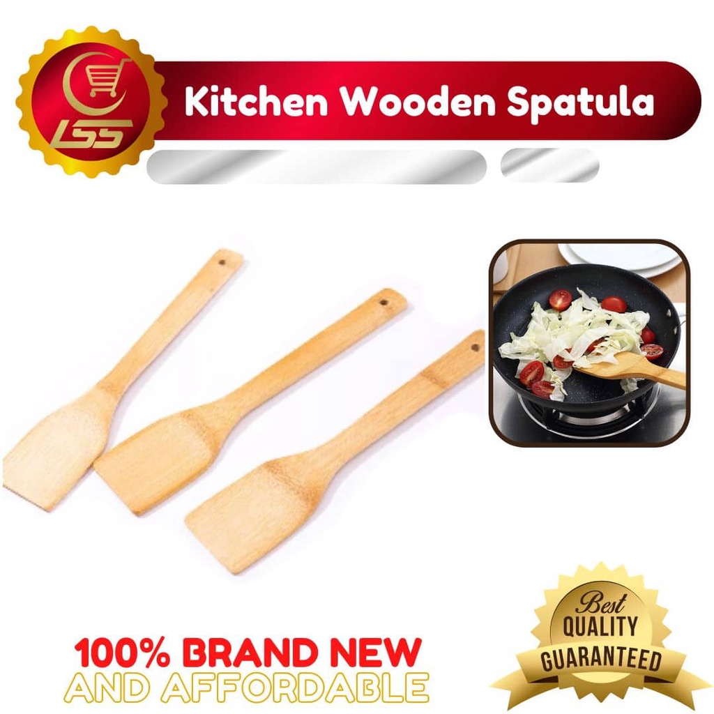 Eco-Friendly Bamboo Kitchen Spatula Kitchenware Heat Resistant Cooking ...