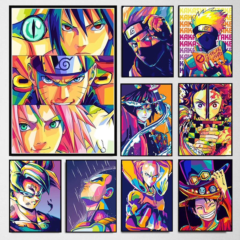 Anime Poster Aesthetics Series Dragon Ball One Piece Naruto Manga ...