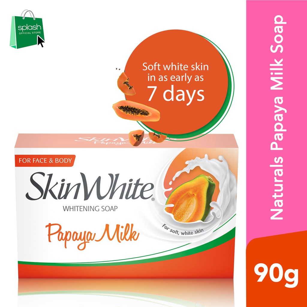 SkinWhite Whitening Natural Papaya Milk Soap 90g | Shopee Philippines