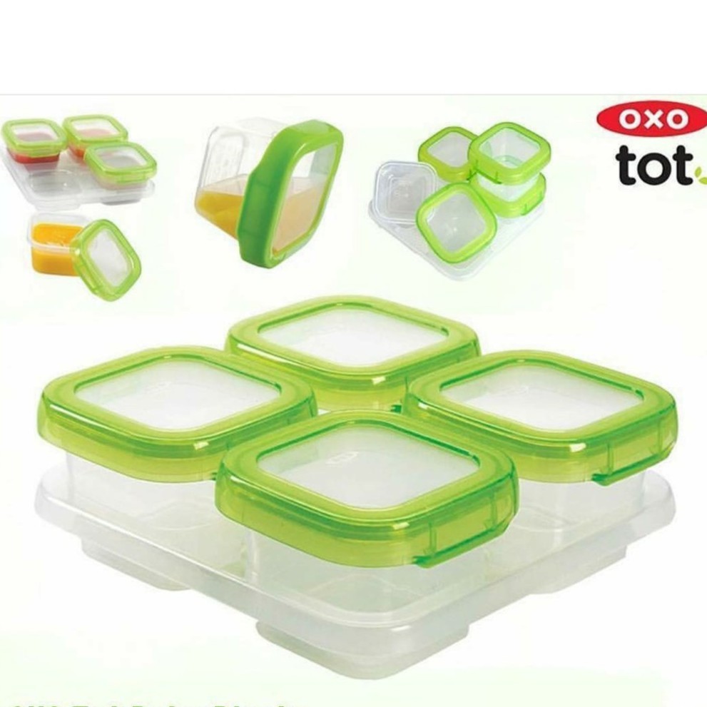 Oxo Tot Baby Blocks Freezer cube Storage 4oz | Shopee Philippines