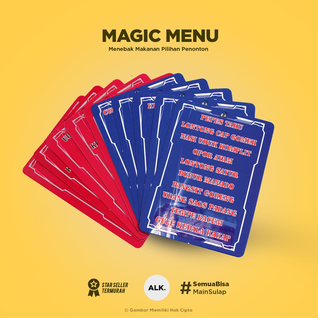 Magic Menu (Close Up Magic Tool, Magic Equipment) | Shopee Philippines