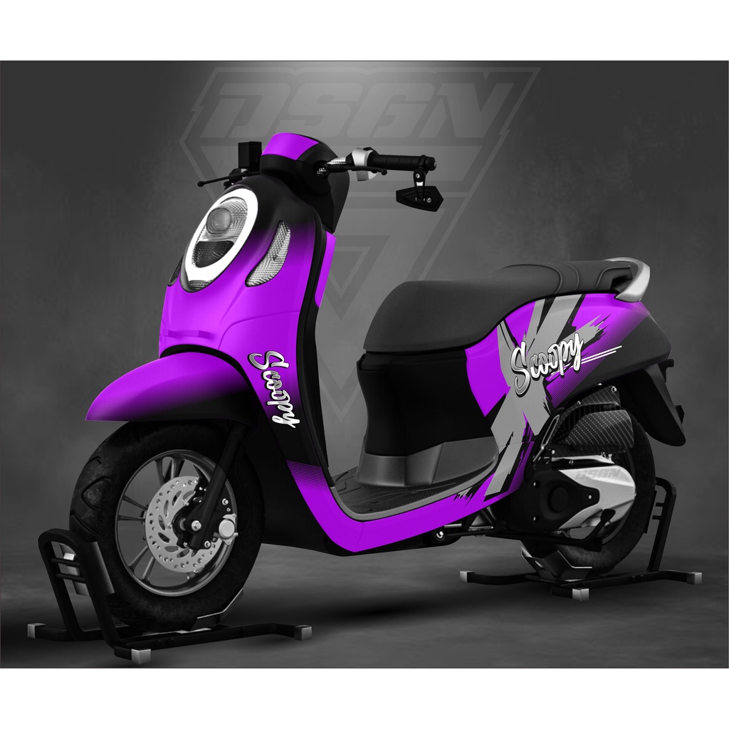 UNGU Decal Sticker scoopy full body Full Block Decal Scopy Decal New Fi ...