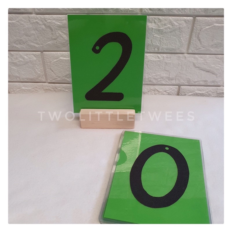 Montessori Sandpaper Numbers 0-9 | Shopee Philippines
