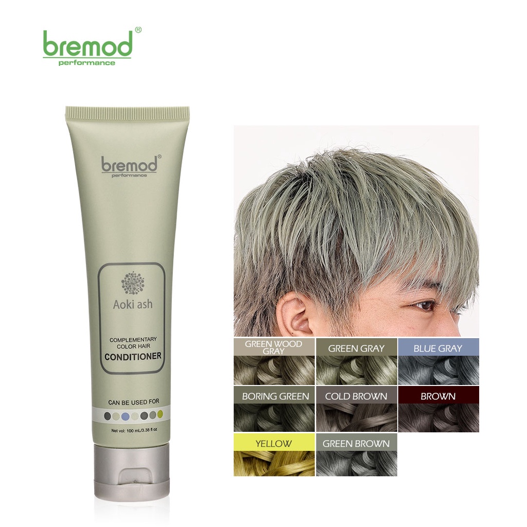 BREMOD PREMIUM COMPLEMENTARY (AOKI ASH) COLOR HAIR CONDITIONER (100ML ...