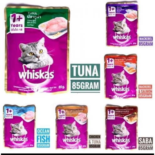 Whiskas CAT FOOD WHISKAS SACHET Packaging 85g CAT FOOD VARIAN Flavor ...