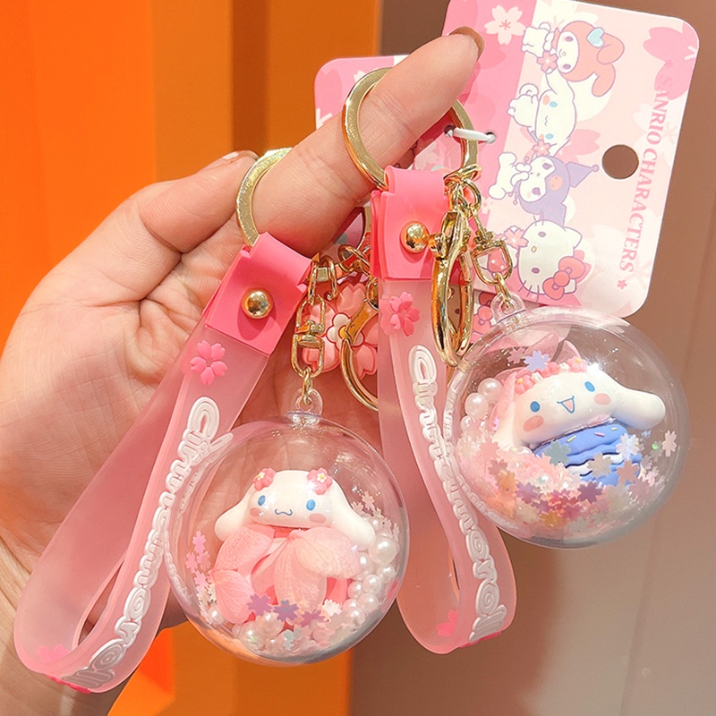 Sanrio Cinnamoroll Keychain Cinnamonroll Cherry Blossom Series Modeling ...