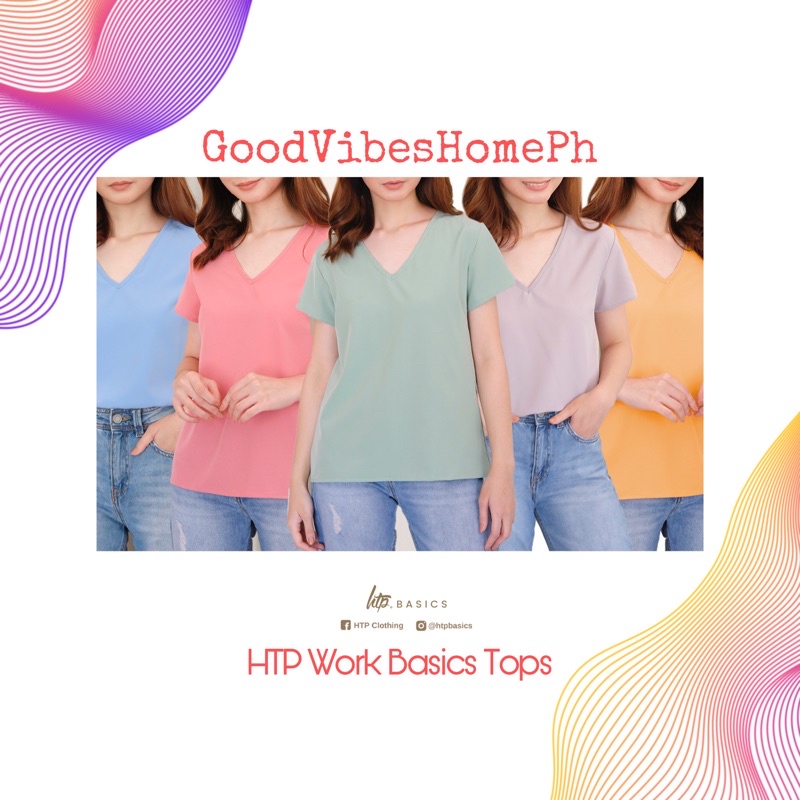 HTP WORK BASICS TOPS | Shopee Philippines