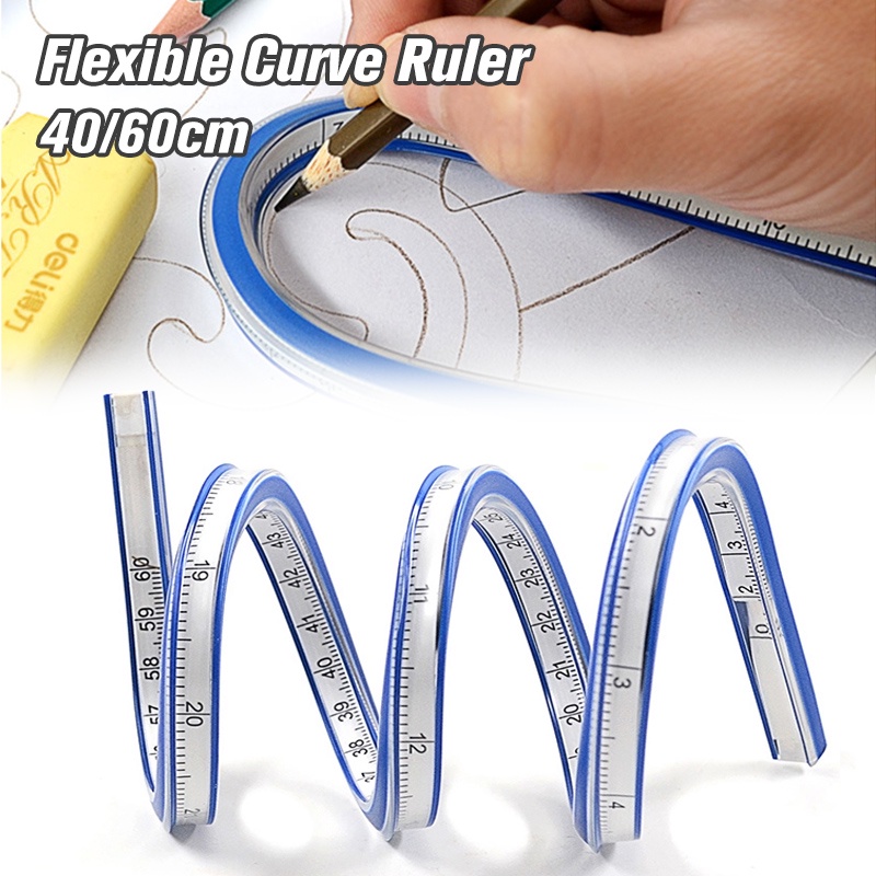 French Curve Drafting Rulers 40/60cm Flexible Curve Ruler Drawing Tool ...