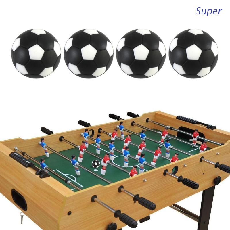 Super Table Soccer Foosballs | Replacement 4 Pack | Mini Table Tabletop ...