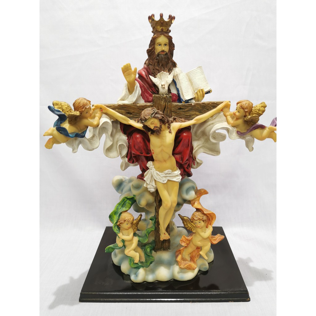 Holy Trinity Figurine Sculpture - Home Decor, Religious Item ...