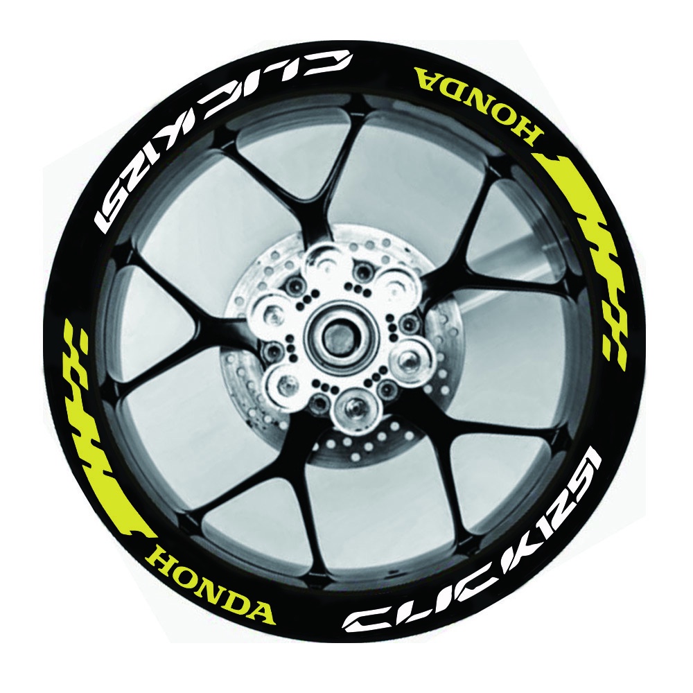 Honda Click 125i motorcycle rim stickers | Shopee Philippines