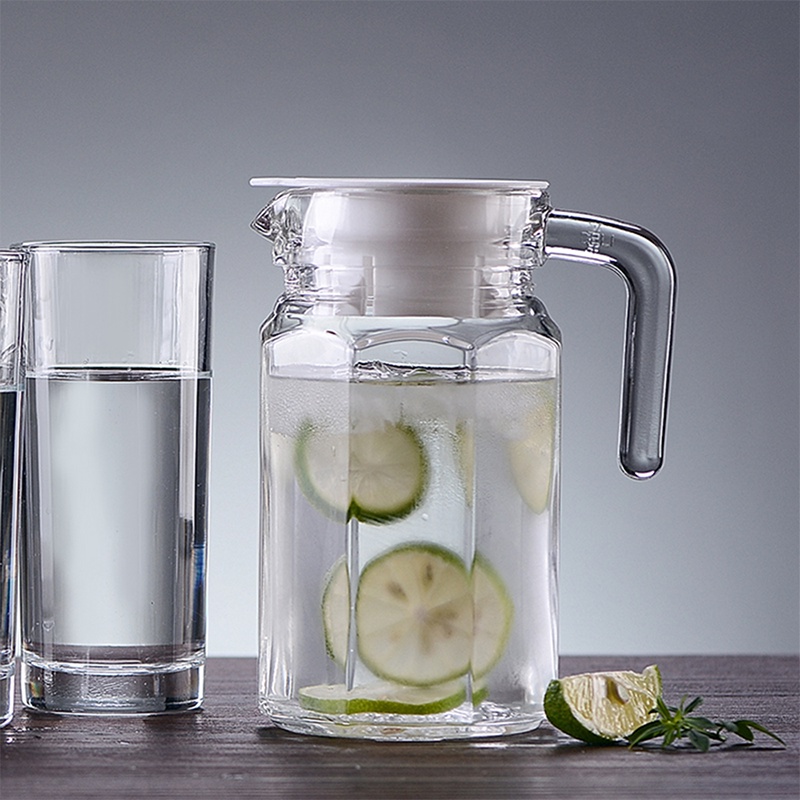 (1pc) ⭐ Deli 1250ml Large Juice Milk Water Glass Jug For Summer EH1003 ...