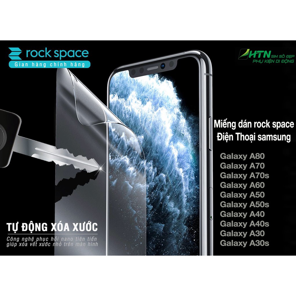 Samsung A80 A70 A50 A40 A30 A20 S rock space hydrogel transparent ppf ...