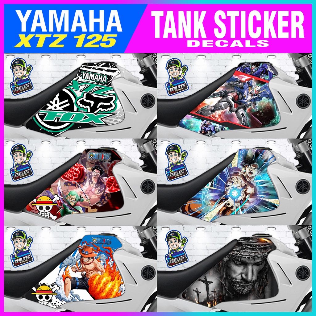 XTZ Yamaha TANK Sticker Decals Set (LEFT & RIGHT) | Shopee Philippines