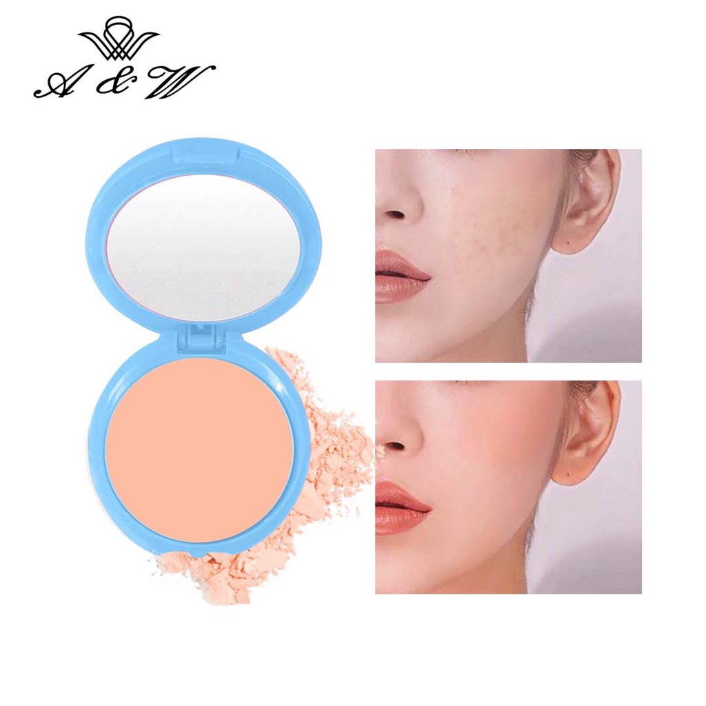 A&W Face Powder 12g Oil Control Full Coverage Flawless Matte Compact ...