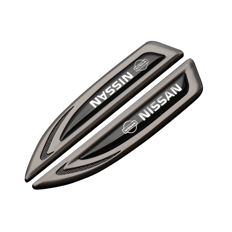 Nissan Car Metal 3D Blade Leaf Decoration Sticker Fender Modified ...