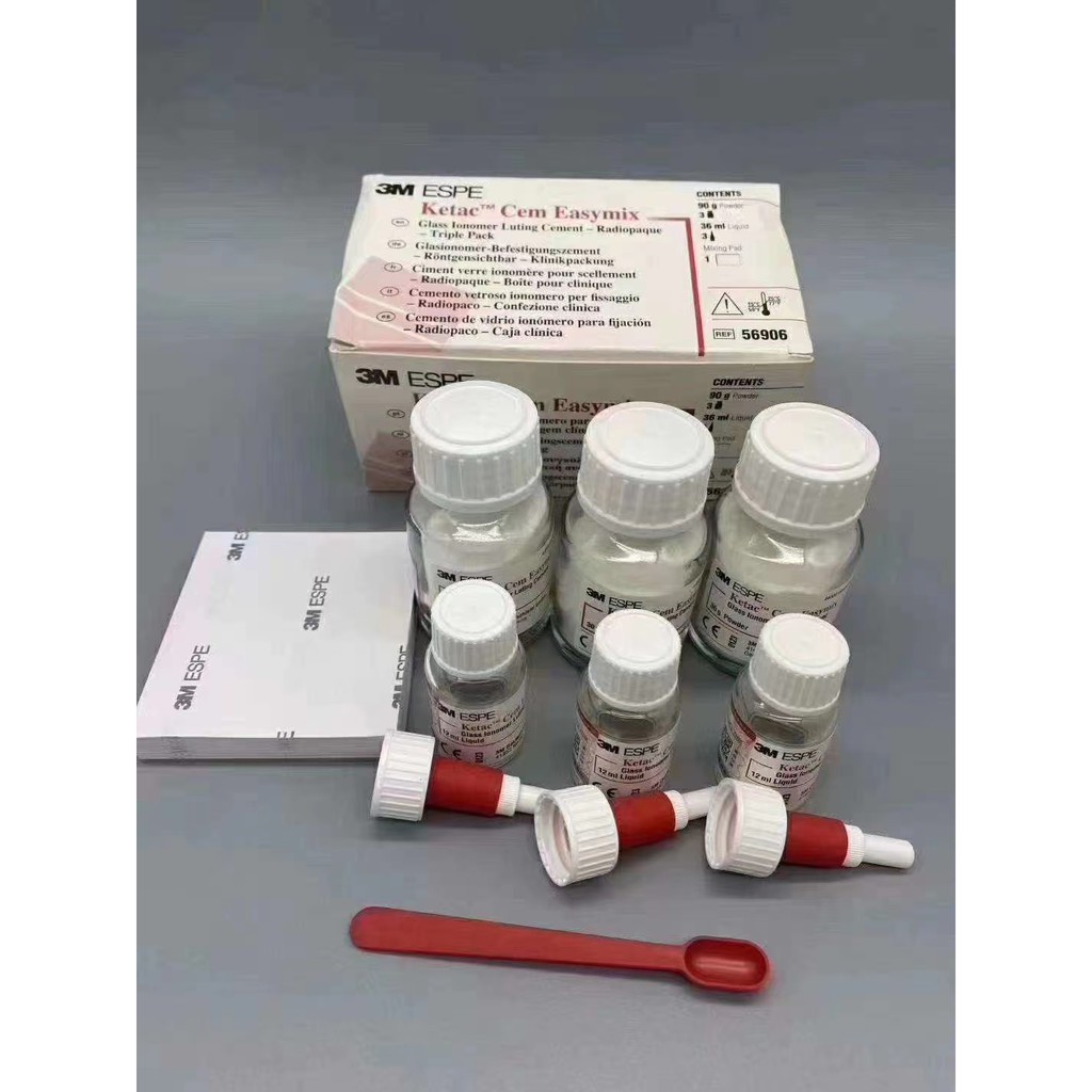 3M GIC glass ionomer cement adhesive material dental material | Shopee ...