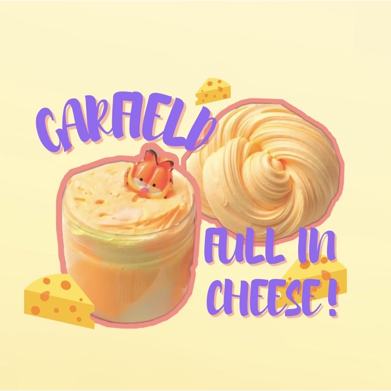 GARFIELD FULL IN CHEESE! (Butter Slime). Spooky slime toys, clay slime ...
