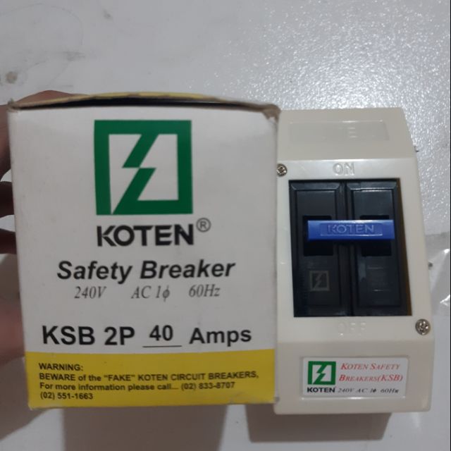 Koten Safety Breaker with Enclosure Housing Circuit Breaker Authentic ...