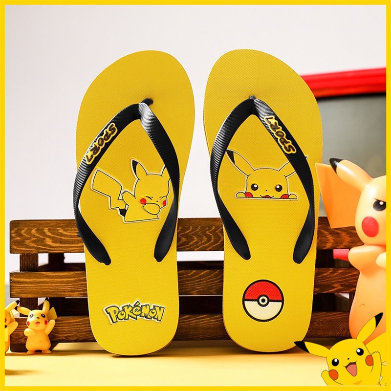 Pokemon Beach Slippers Kids Boys and Girls Indoor Anti-Slip Flip-Flops ...