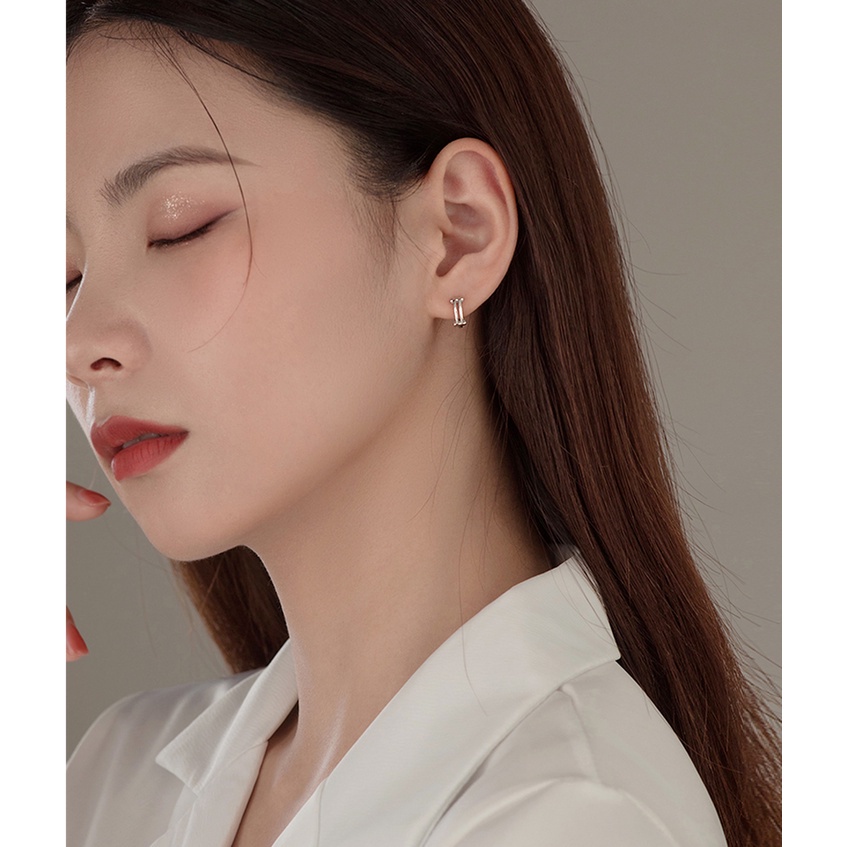 S925 Hikaw Silver Hoop Small Earrings for Women Earings for Women Hikaw ...