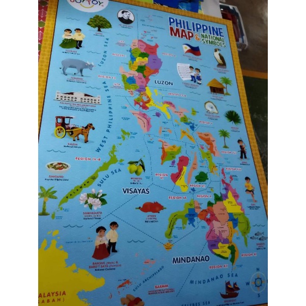 Philippine Map Poster (min of 3 posters/order) | Shopee Philippines