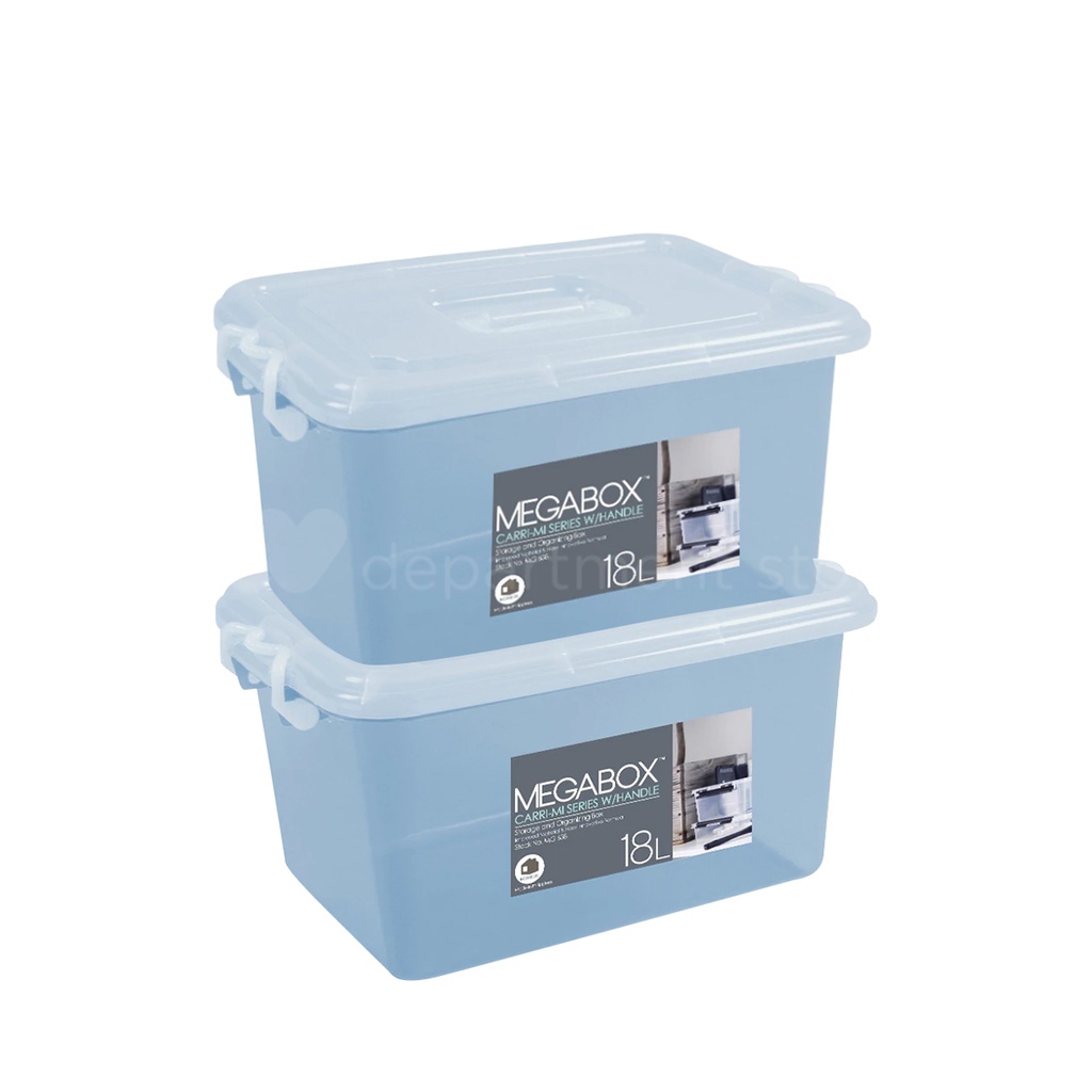 MEGABOX 100% Authentic 18L Carri-Mi Storage Box with Handle MG-638 Blue ...