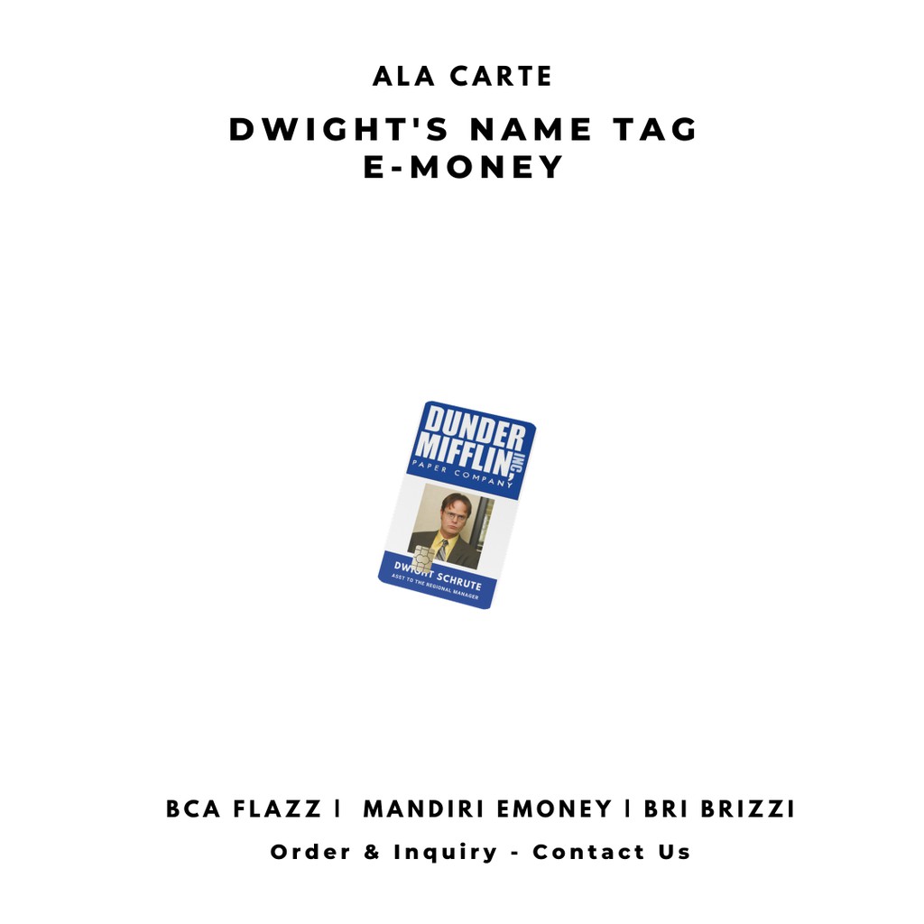 E-money The Office (dwight 's Name Tag) | Shopee Philippines