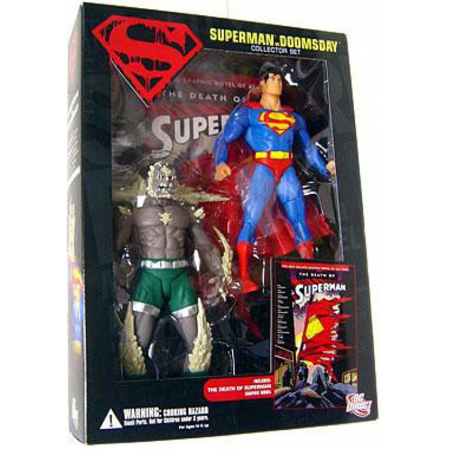 DC Direct Death of Superman vs Doomsday figure collector set - 2 Pack ...